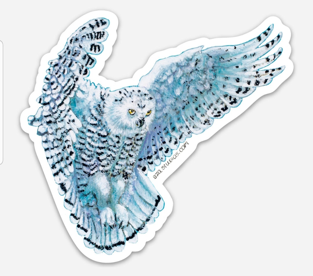 Snowy Owl Sticker or Decal - Etsy