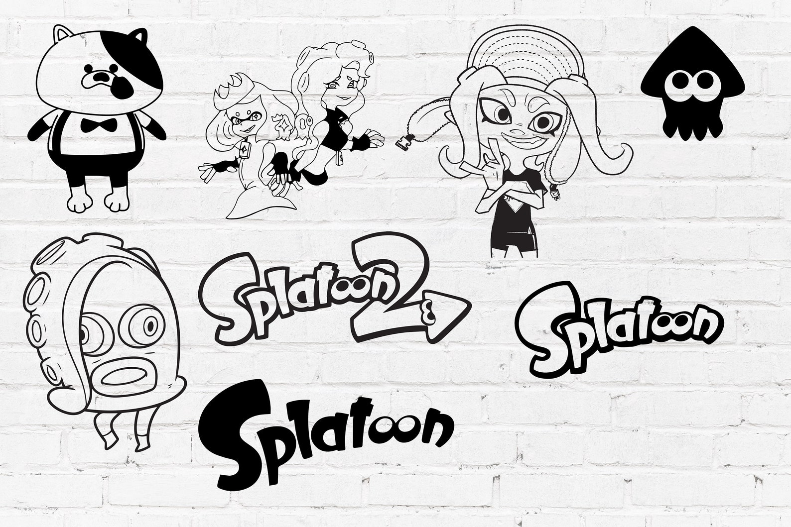 Splatoon SVG Designs, Octoling, Tintenfisch, Tintenfisch, Splatoon Logo ...