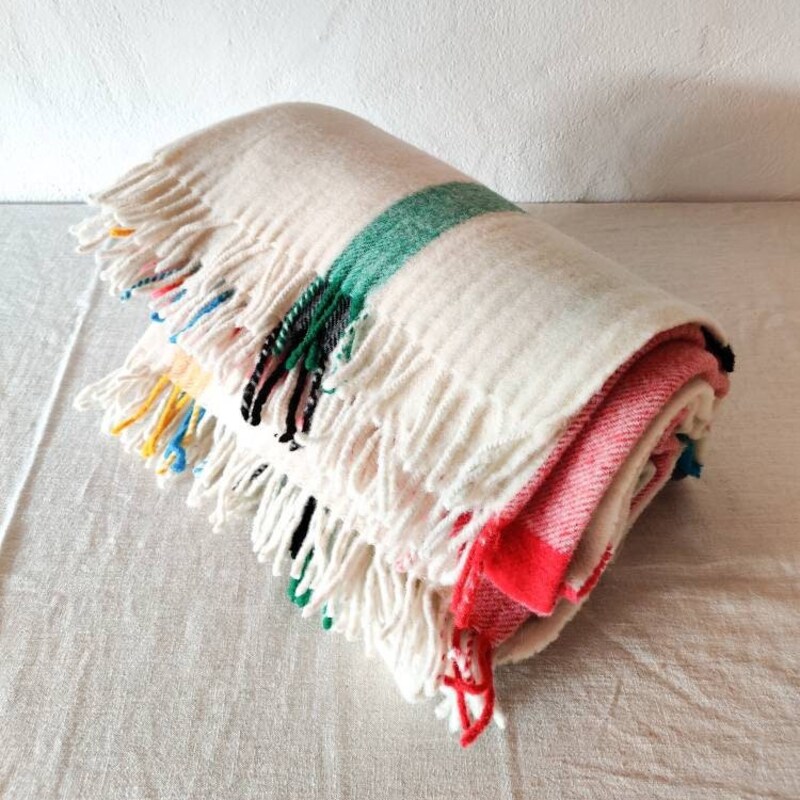 Plaid Wool Throw - Etsy