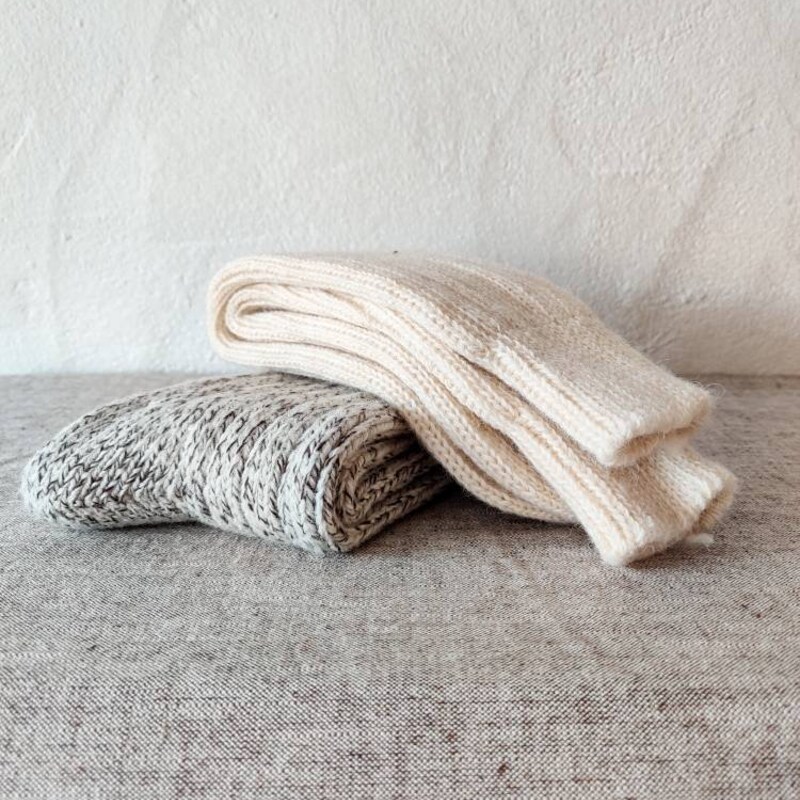 White Wool Socks - Etsy