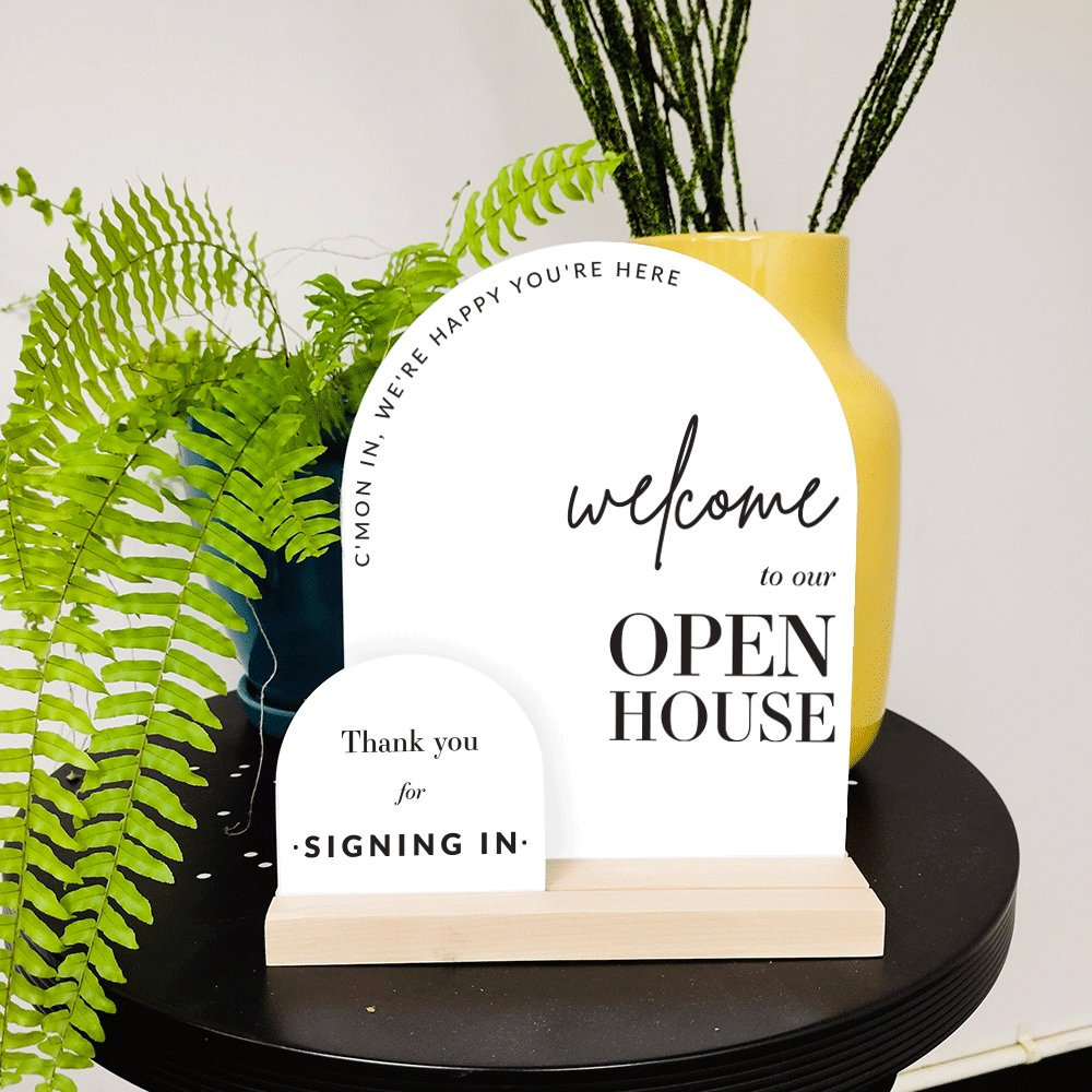 Arched Welcome Open House Sign Kit No.1 - Etsy