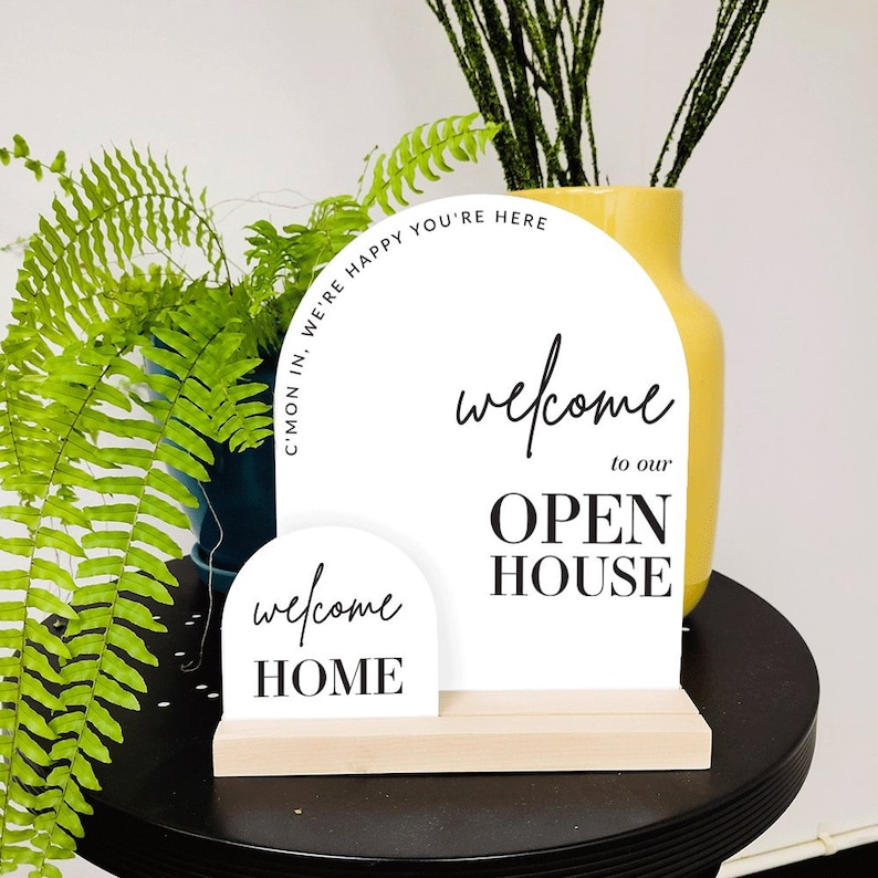 Arched Welcome Open House Sign Kit No.1 - Etsy