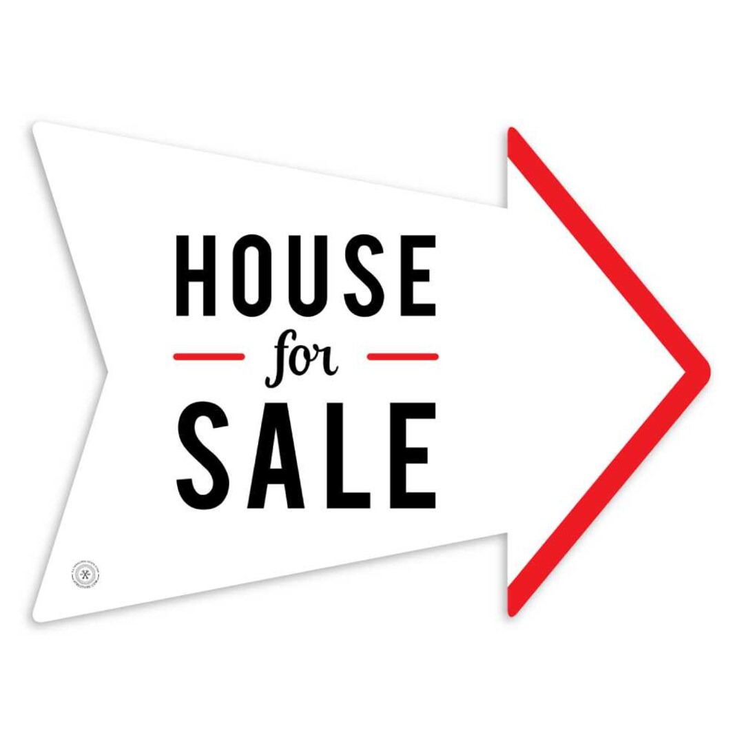 Script & Bold house for Sale Arrow Sign Real Estate Yard Sign - Etsy