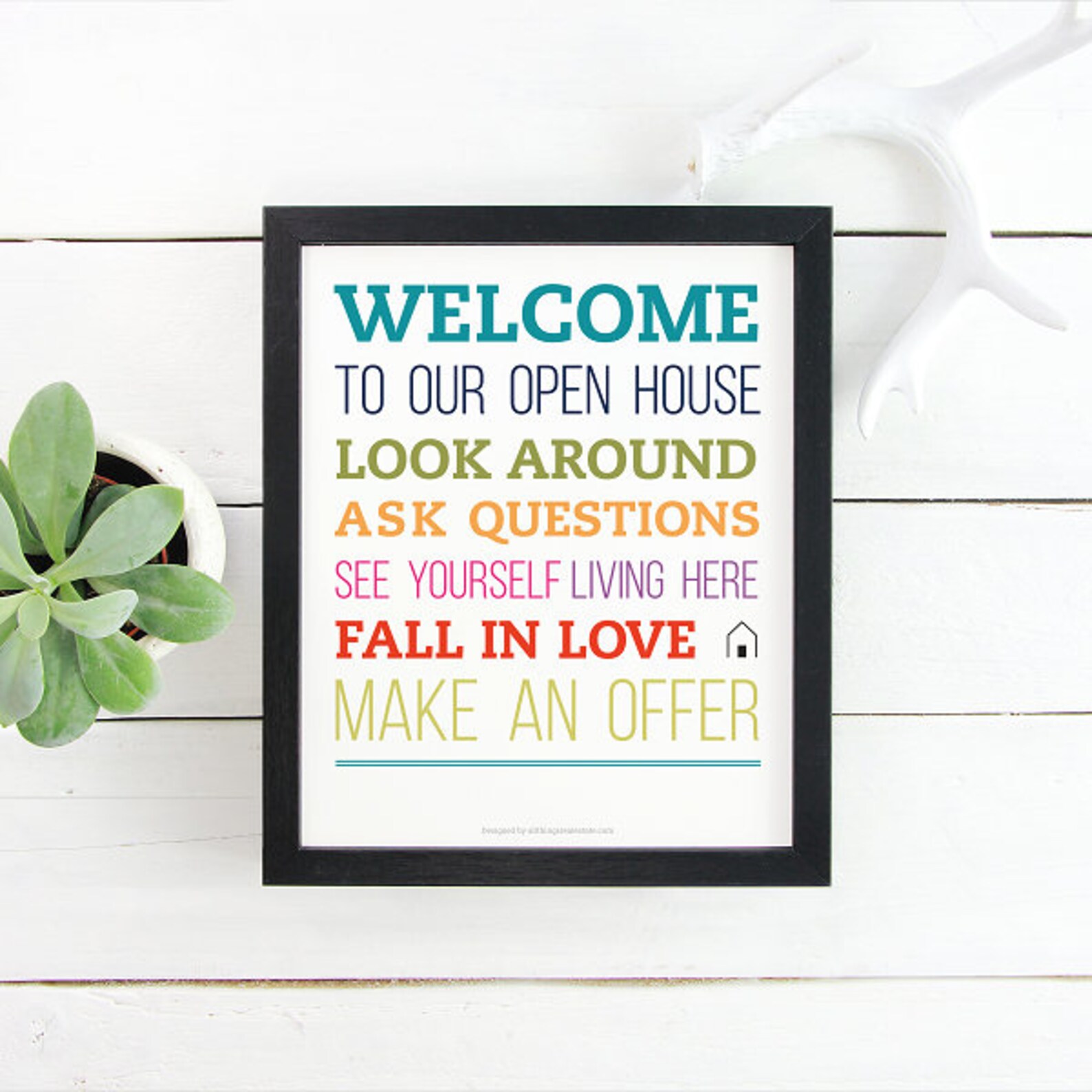 Open House Welcome Sign No.11 - Etsy
