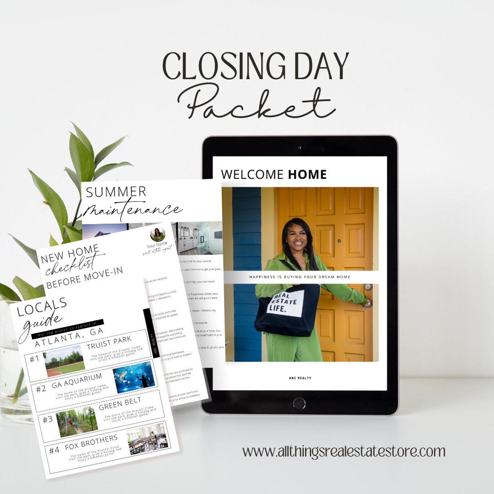 Closing Day Packet Canva Editable Template - Etsy