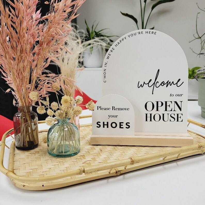 Arched Welcome Open House Sign Kit No.1 - Etsy