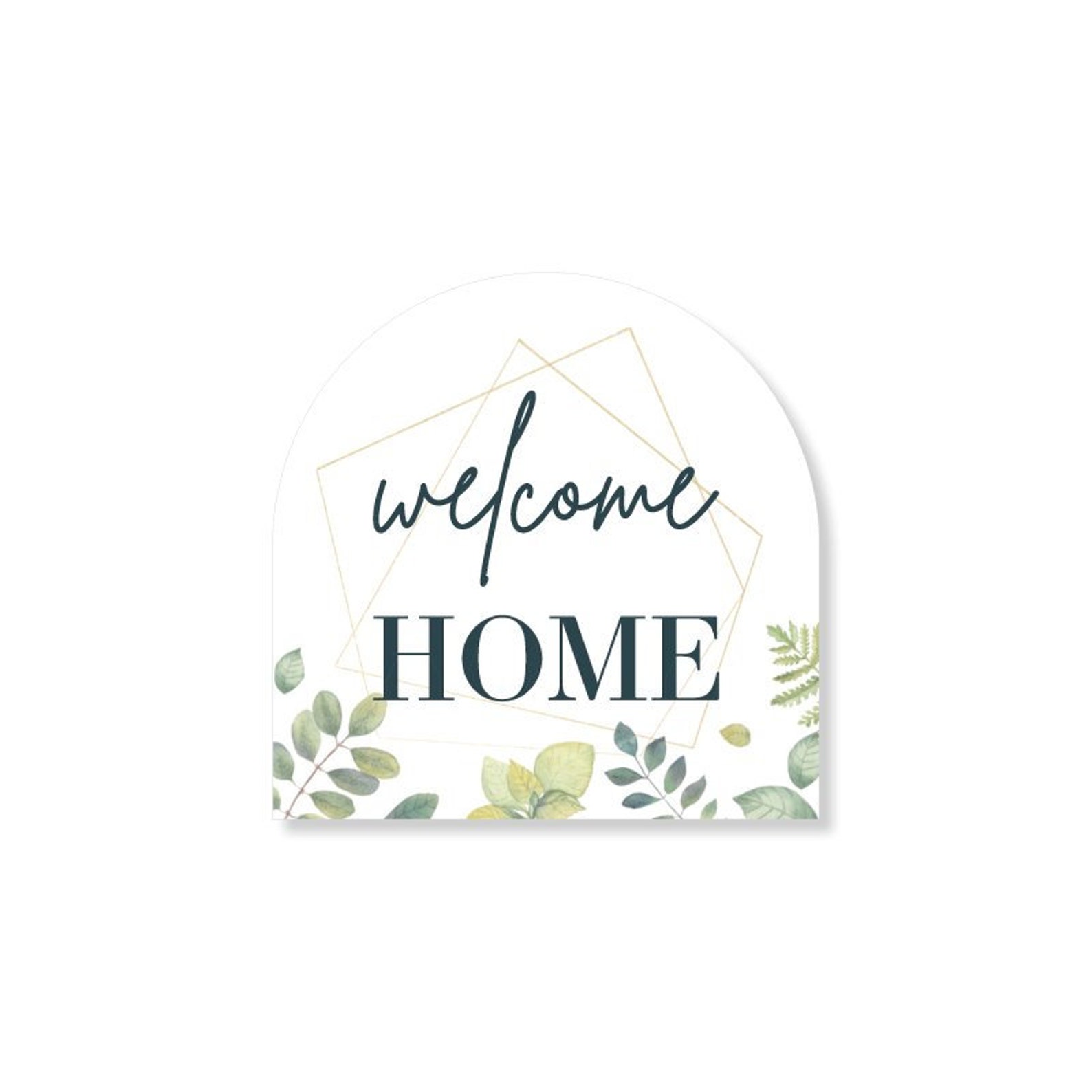Arched Welcome Open House Sign Kit No.1 Botanical - Etsy