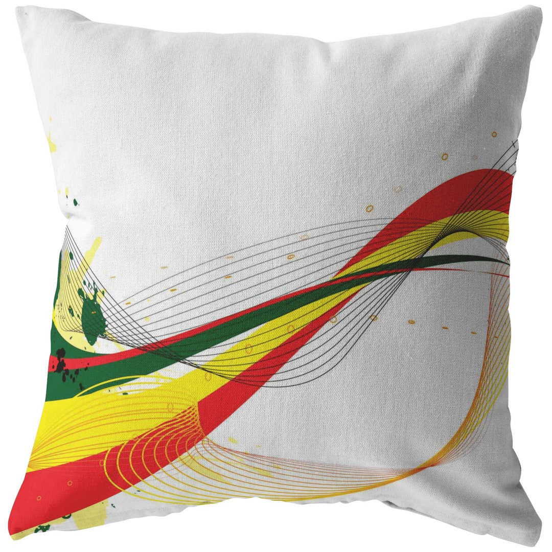 Rasta Fully Stuffed Pillow RLW2045 - Etsy UK