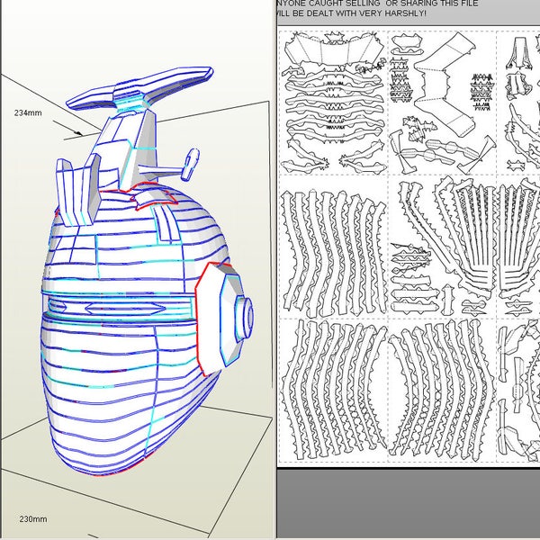 Blue Beetle Template - Etsy
