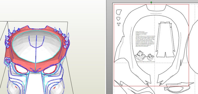 Predator Wolf BIO Mask A4 FOAM PDF Pepakura Template Digital File - Etsy