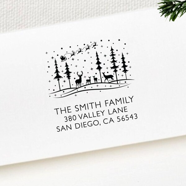 Deer Rubber Stamp - Etsy