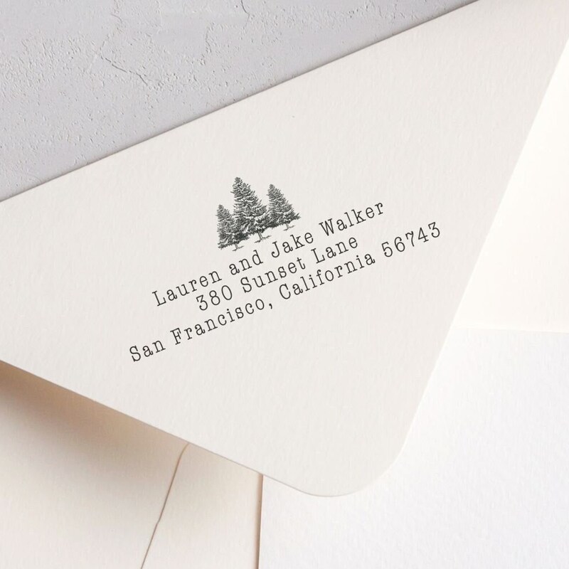 Pine Tree Stamp - Etsy