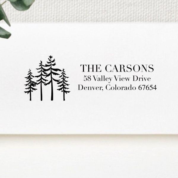 Tree Rubber Stamp - Etsy