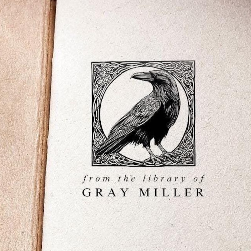 Raven Stamp Rubber - Etsy