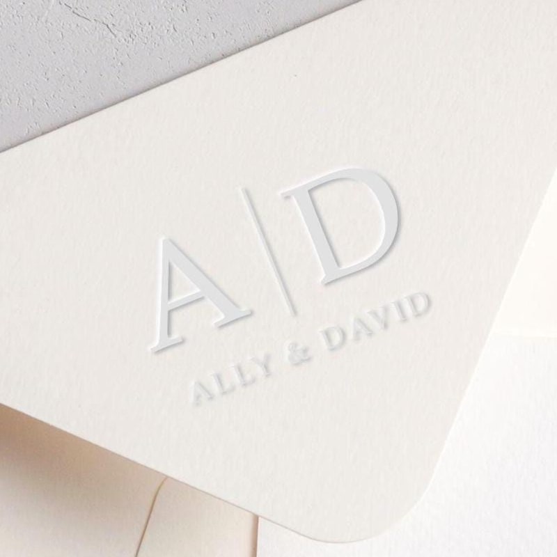 Embossed Invite and Rsvp - Etsy