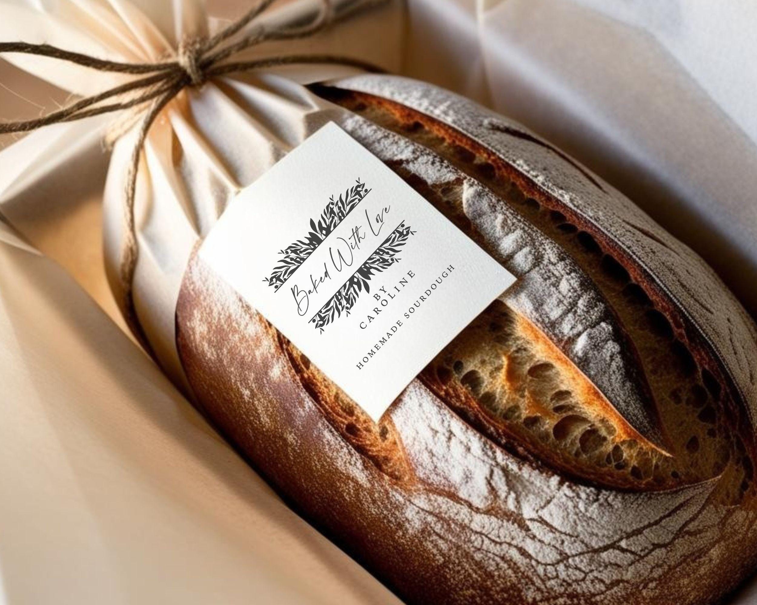 Sourdough Stamp Baked With Love Stamp Sourdough Bread Label Made With ...