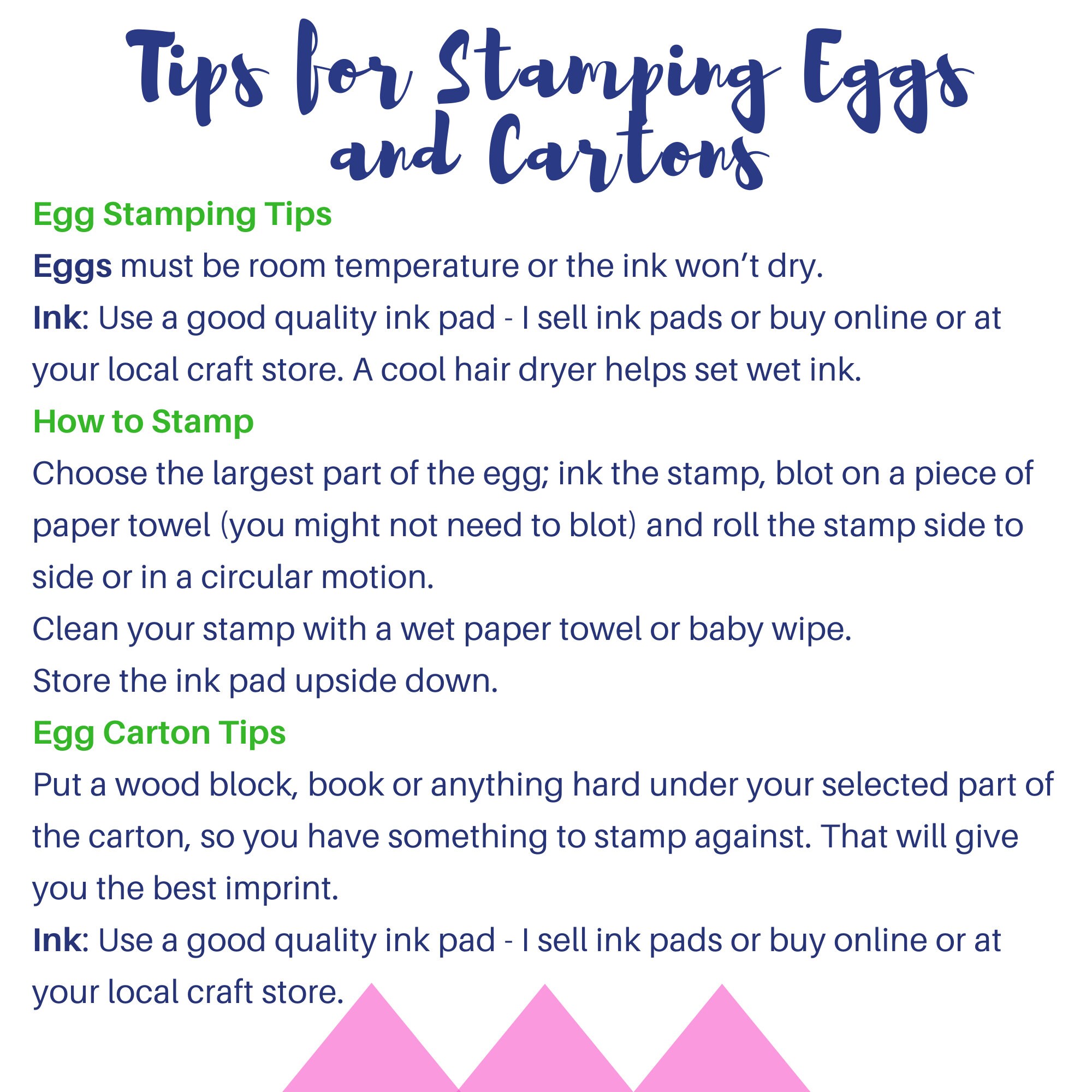 Egg Stamps Mini Egg Stamp Set Chicken Coop Accessory - Etsy