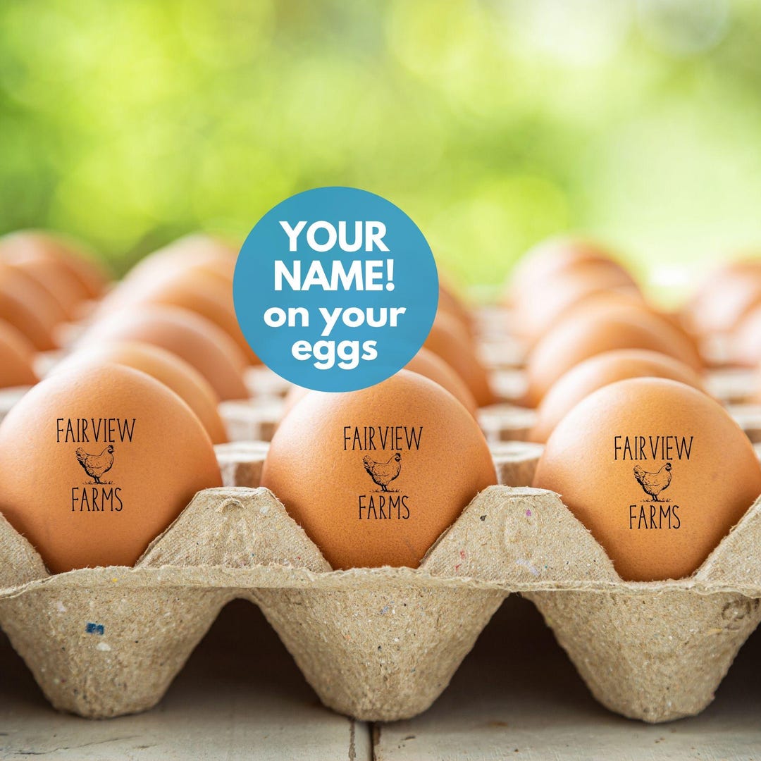Personalized Egg Stamps Custom Egg Stamper Customized Chicken Stamp ...