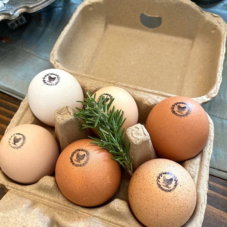 Egg Stamps Mini Egg Stamp Set Chicken Coop Accessory - Etsy