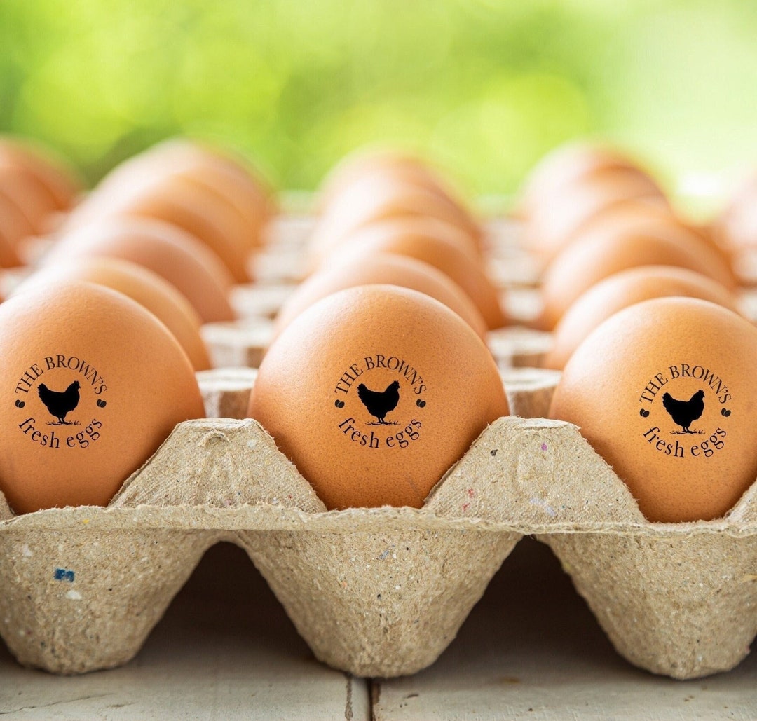 Egg Stamps Personalized Custom Egg Stamp, Chicken Coop Idea, Chicken ...