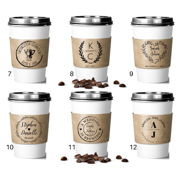 Coffee Sleeve Stamp - Etsy