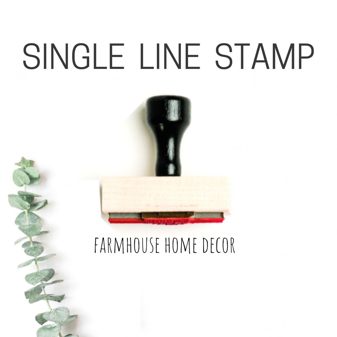 Custom Stamp Personalized Rubber Stamp, Word Text or Name Stamper, 1 to ...