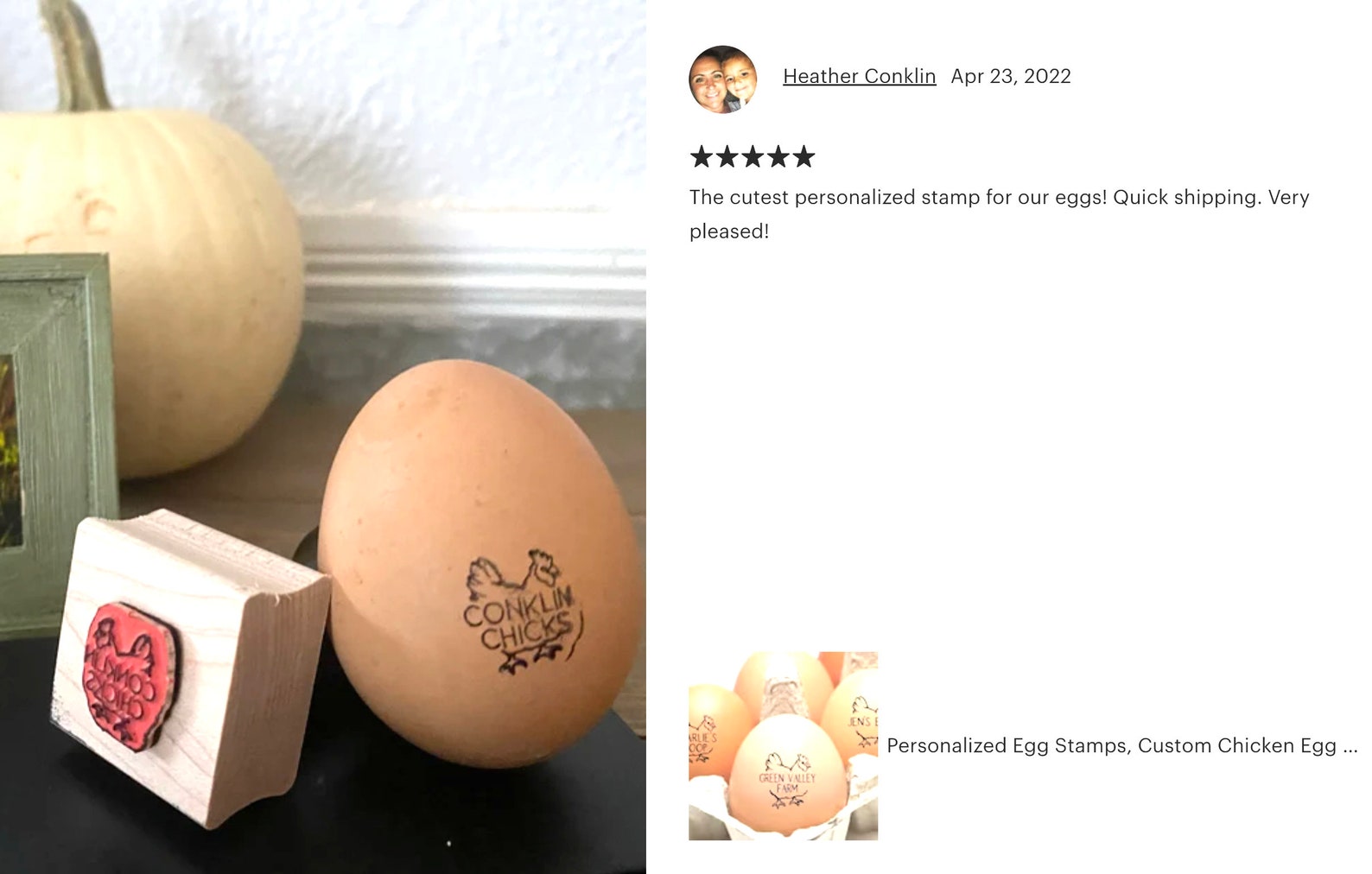 PERSONALIZED EGG STAMPS Custom Chicken Egg Stamp Farm - Etsy