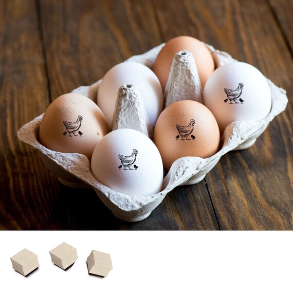 Mini Egg Stamps, Chicken And Chicks Egg Stamp, Chicken Gifts, Hen Egg ...