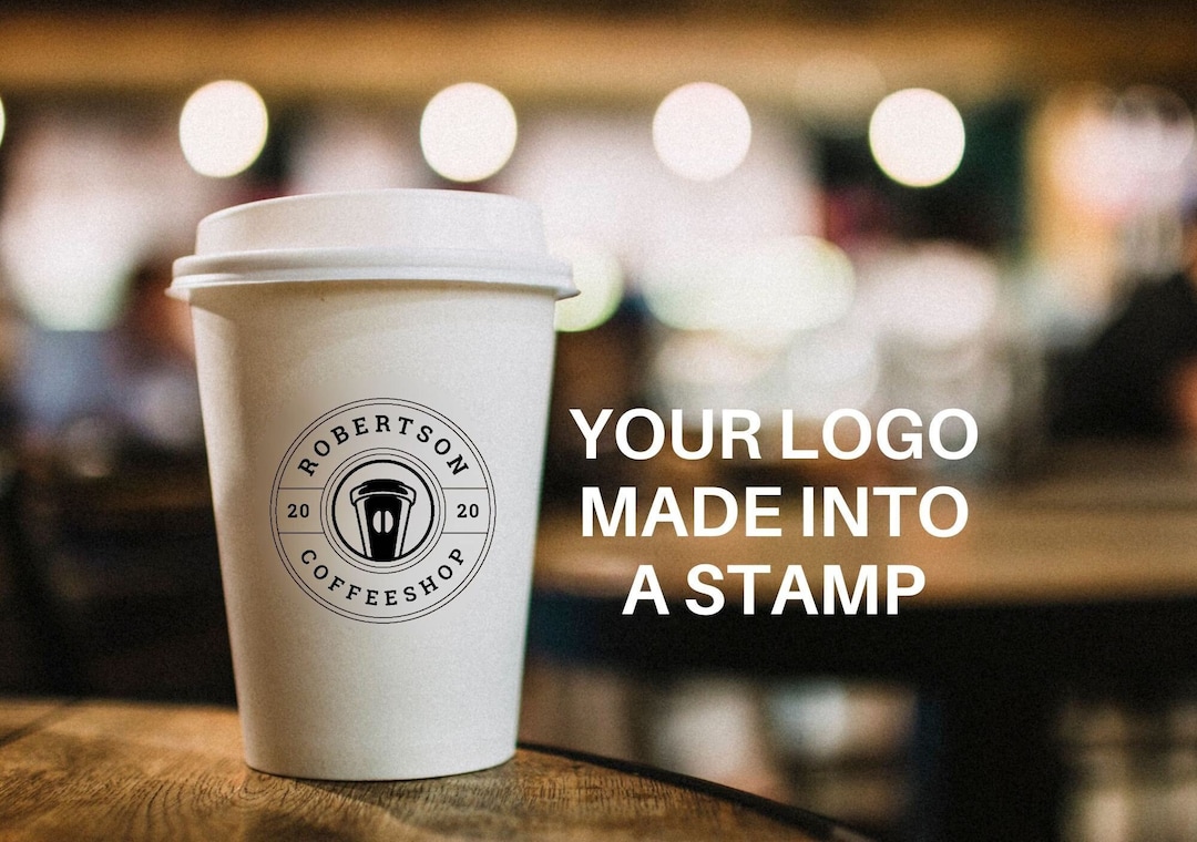 Coffee Logo Stamp for Coffee Sleeves, Custom Logo Stamps Coffee ...
