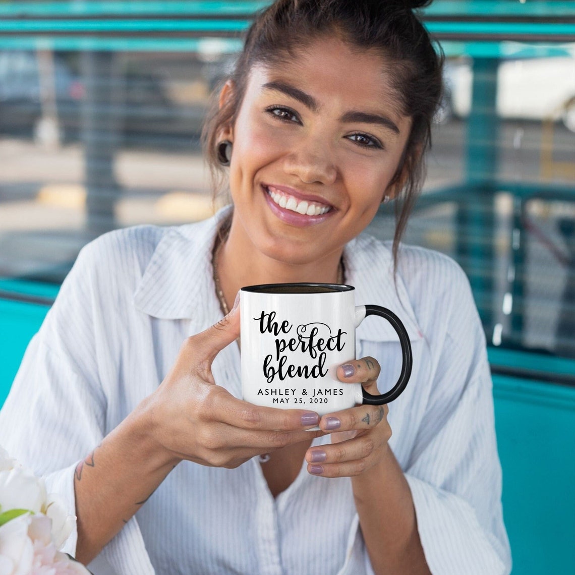 Personalized Coffee Mug Bridal Shower Gift Winter Wedding - Etsy