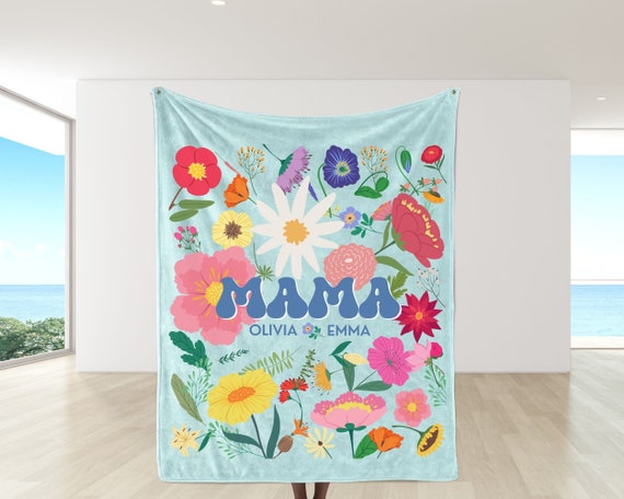 Custom Blanket For Mom, First Mothers Day Gift From Baby, Kids ...