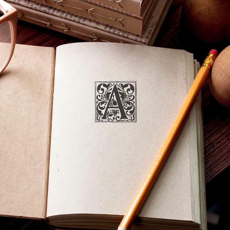 Wedding Embosser Stamp Custom Initial Monogram Embossing Seal ...