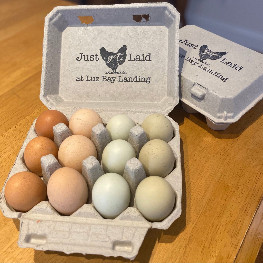 Custom Egg Carton Stamp Personalized Egg Cartons, Gift for Backyard ...