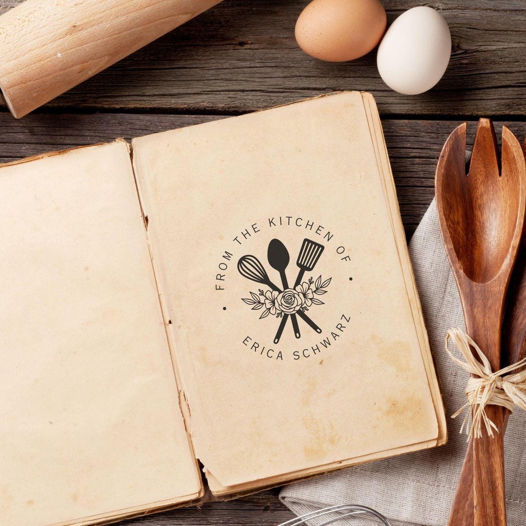 From the Kitchen Stamp, Book Stamp Cookbooks Personalized Kitchen ...