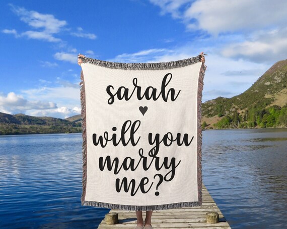 Will You Marry Me Blanket, Marry Me Sign, Will You Marry Me Banner ...