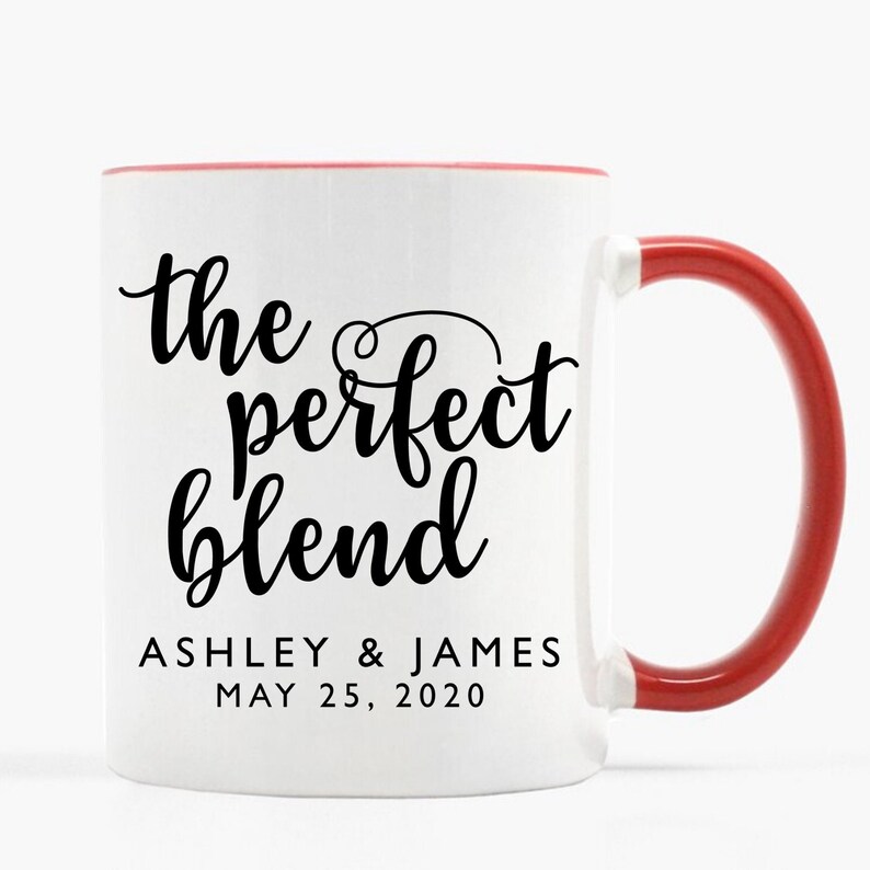 Personalized Coffee Mug Bridal Shower Gift Winter Wedding - Etsy