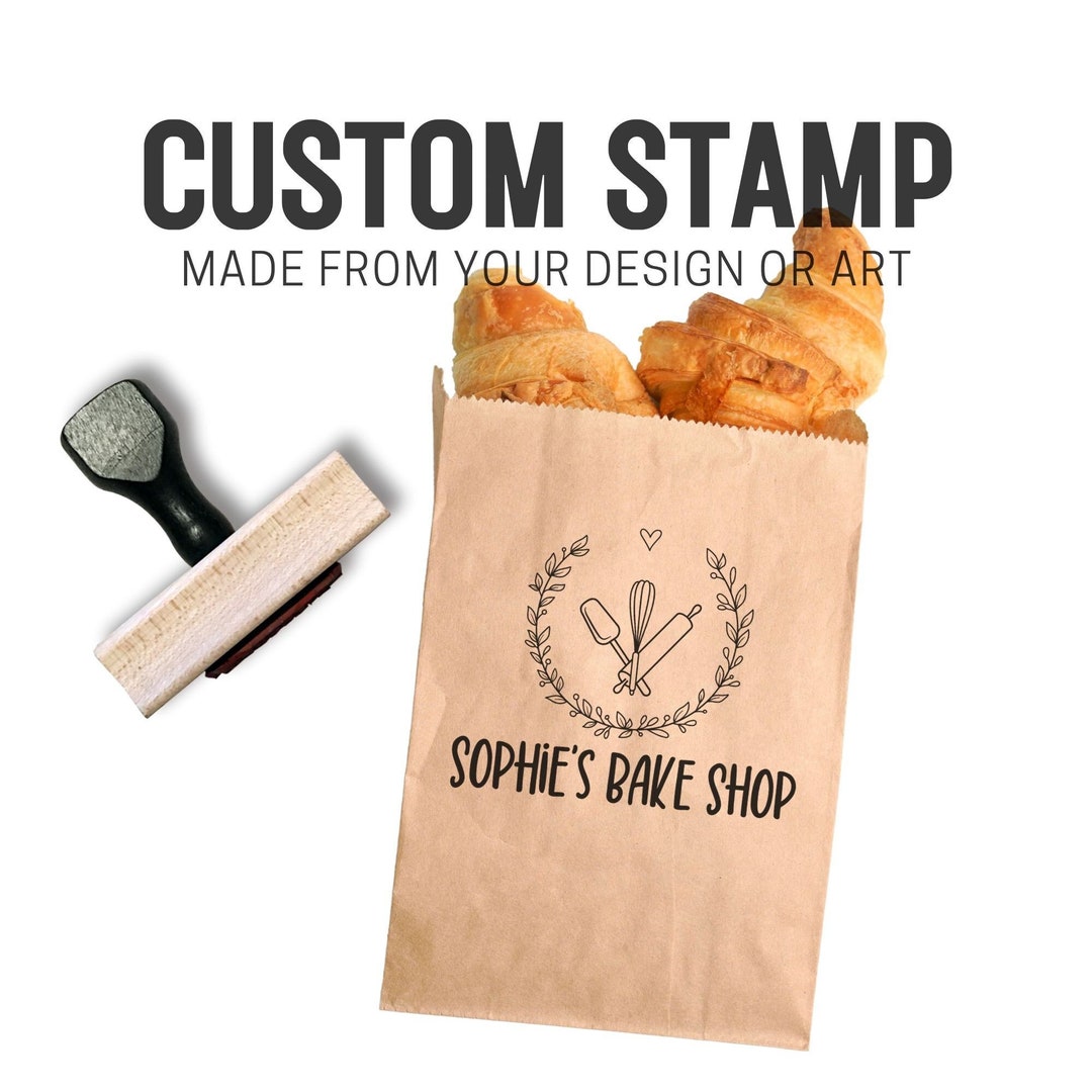 Custom Logo Stamp for Branding, Small Business Rubber Stamp, Logo Stamp ...