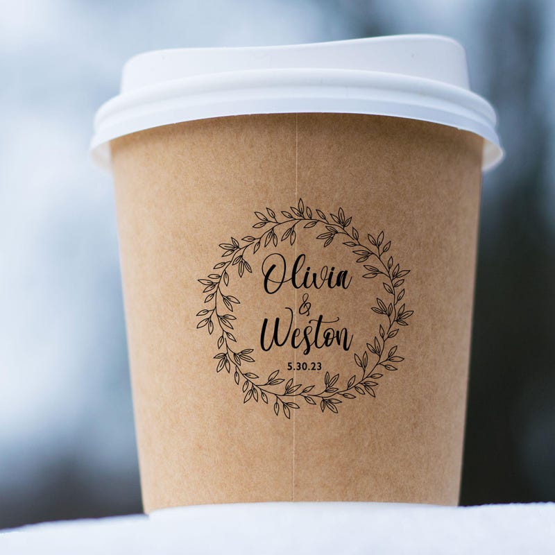 Custom Coffee Sleeves Wedding - Etsy