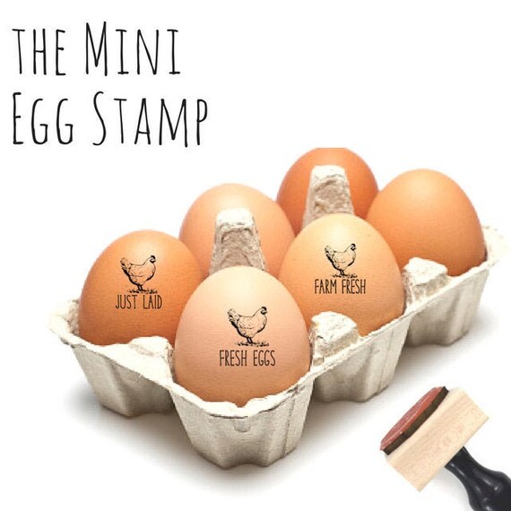 FLASH SALE Mini Egg Stamp Farm Fresh Eggs Stamper for Eggs Cute Egg ...
