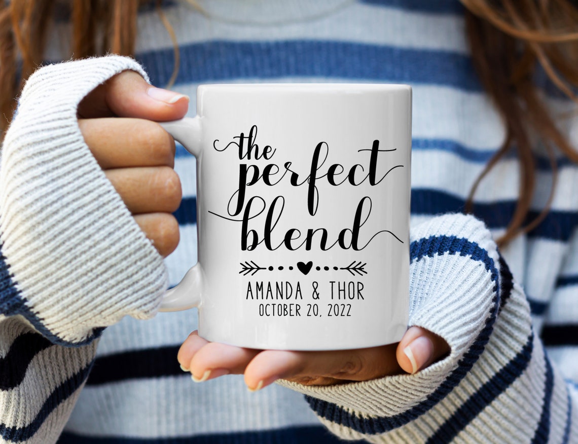 Personalized Coffee Mugs Wedding Mug Gifts Perfect Blend - Etsy