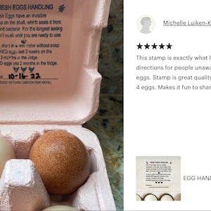 EGG HANDLING Stamp Egg Carton Stamp, Please Return Carton Egg Safety ...