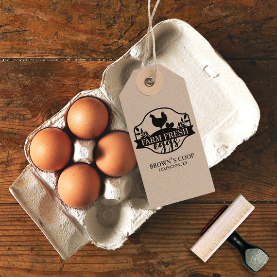 Custom Egg Carton Stamp, Egg Carton Stamper, Personalized Farm Fresh ...