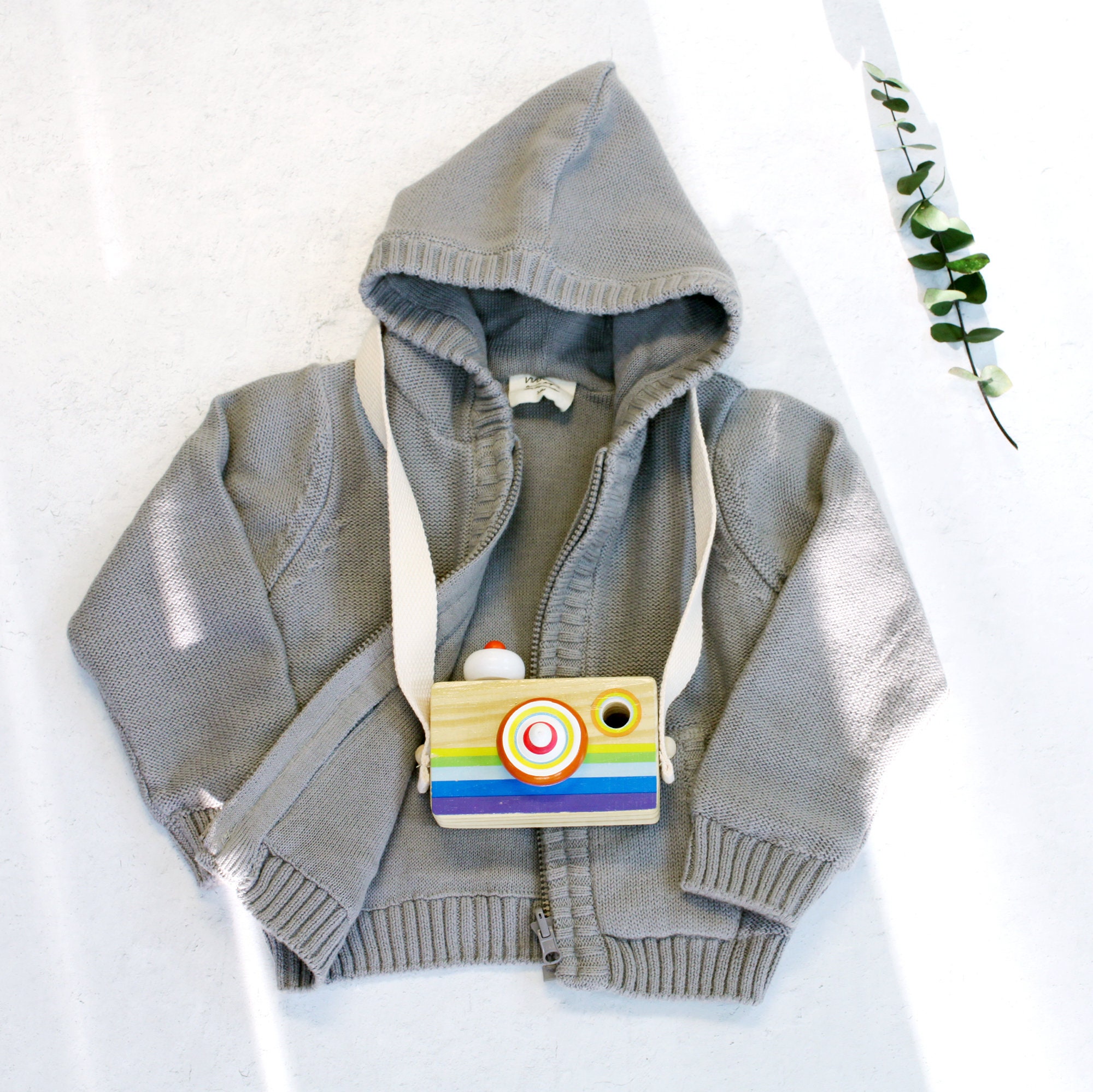 Baby Hoodie Jacket Hooded Sweater Cardigan 100% Knitted | Etsy