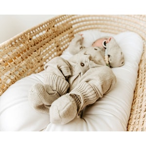 Organic Cotton Baby Booties Earthy Sweater Knit, Super Soft, Cozy ...