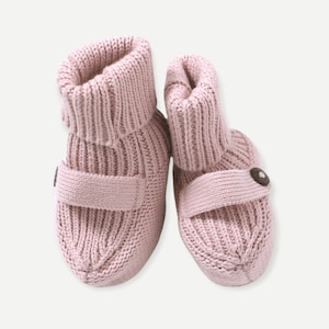 Organic Cotton Baby Booties Earthy Sweater Knit, Super Soft, Cozy ...