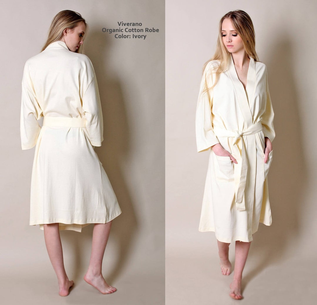 Women's Spa & Bathrobe, 100% Organic Cotton, ULTRA-SOFT, Relaxed Fit ...