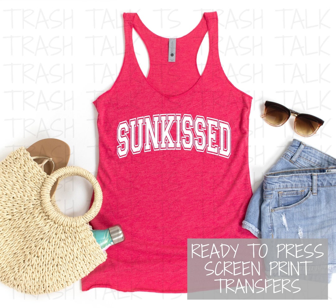 READY TO PRESS Screen Print Transfer | Sunkissed Screen Print Transfer ...