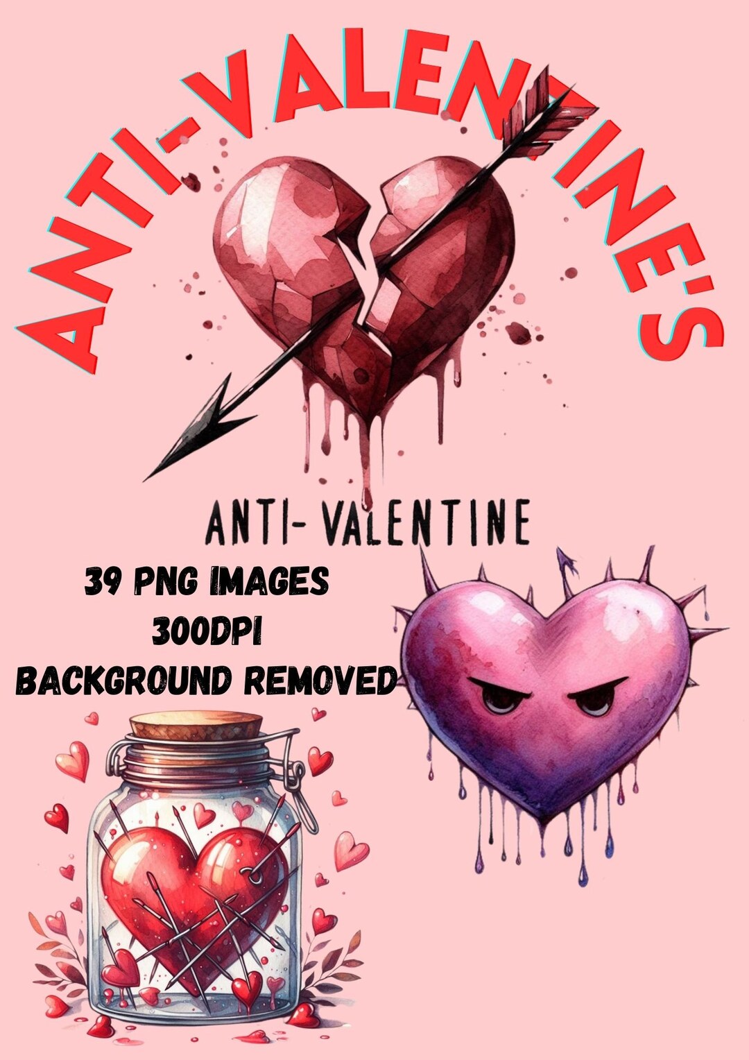 Anti-valentine's Day Clipart - Sassy, Sarcastic, and Perfectly ...