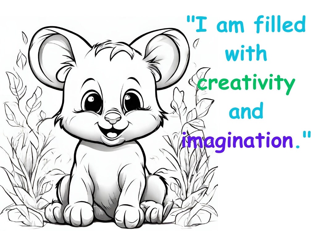 10 color Me Animal Printable Note Cards - Etsy