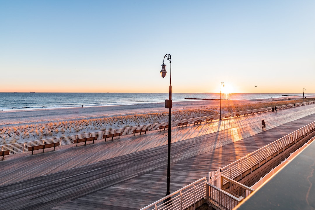 Boardwalk in Long Beach, NY, Fine Art Print, Nyc, Long Exposure, Sunset ...